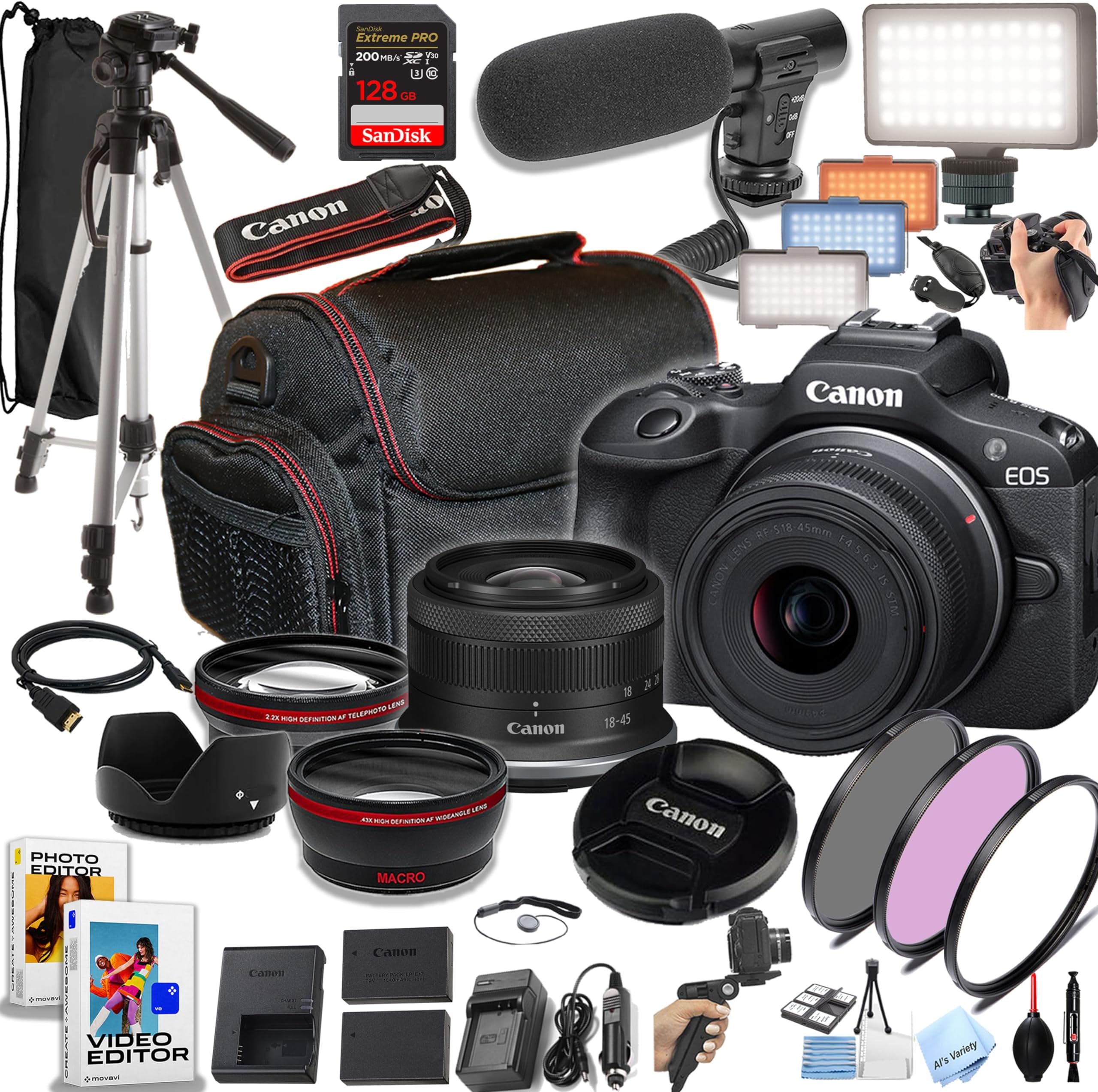 Amazon.com : Canon EOS R100 24.2MP APS-C CMOS Sensor Mirrorless Camera ...