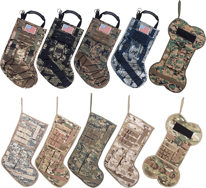 Amazon.com: Beyond Your Thoughts Tactical Christmas Stockings US ...