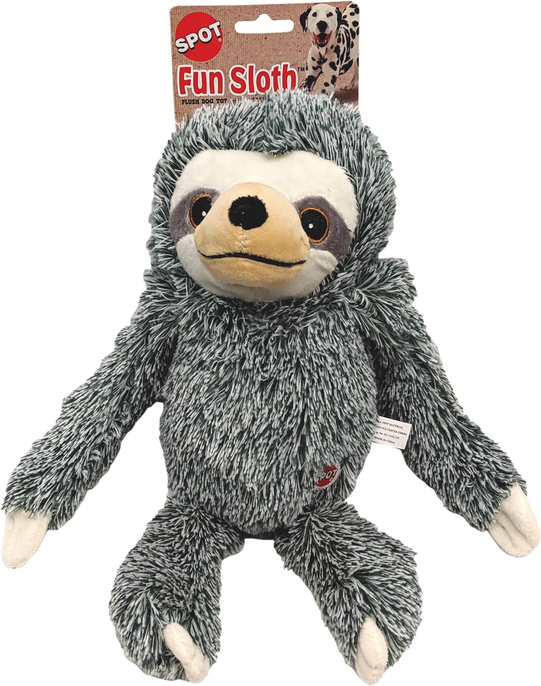 Spot Fun Sloth Plush Dog Toy Assorted Colours 13 Inches : Amazon.co.uk ...