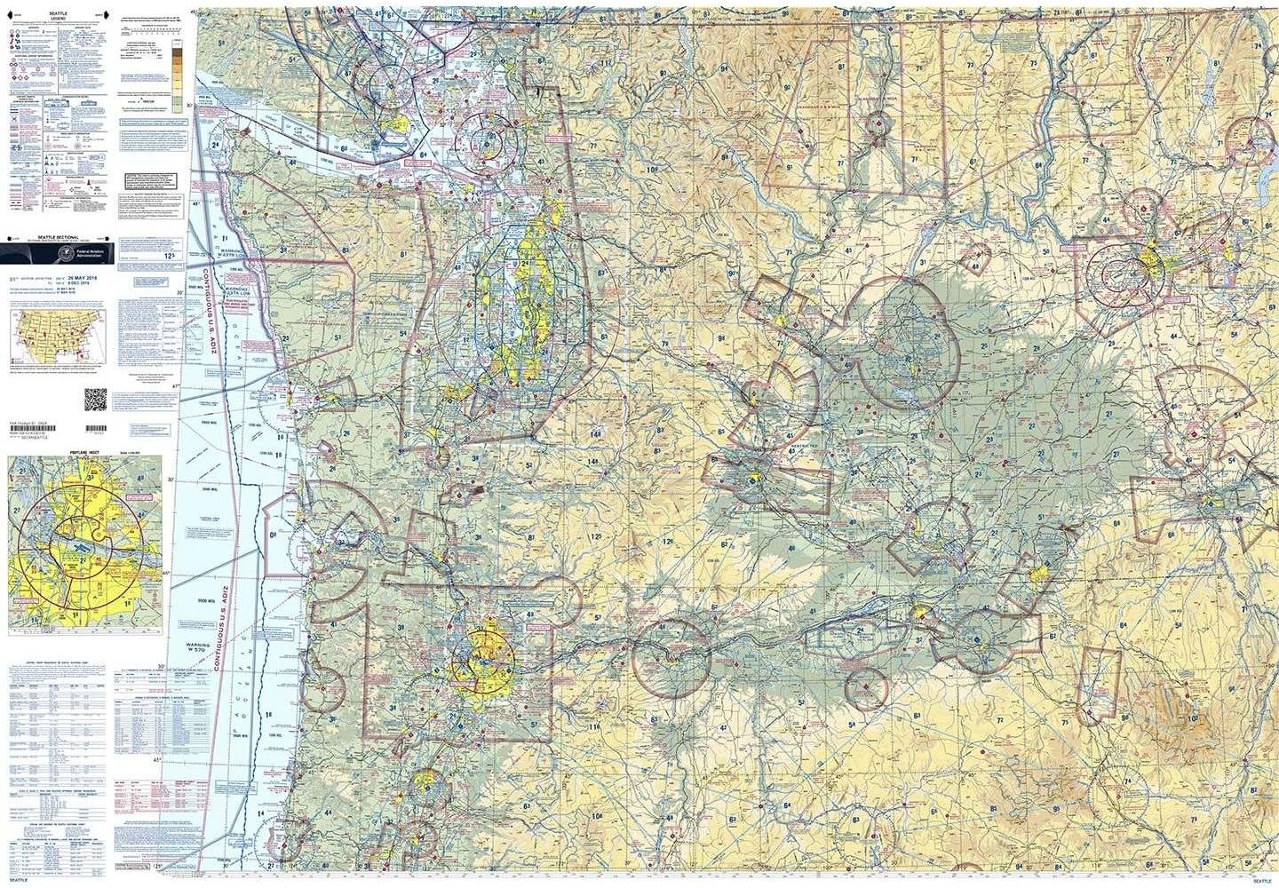 Amazon.com: FAA Chart: U.S. VFR Wall Planning Chart (Folded) VFRWPC ...