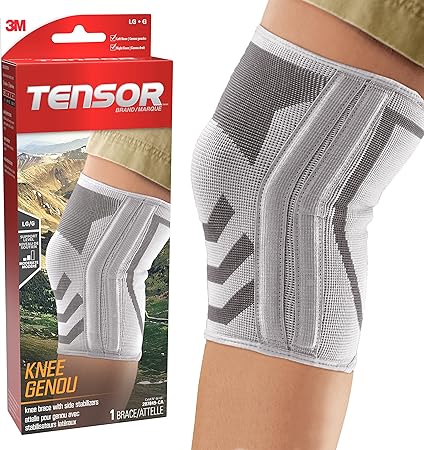 Tensor Knee Brace with Dual Side Stabilizers - Flexible Support