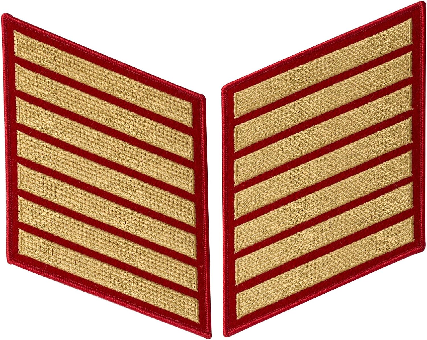 Amazon.com: USMC Gold on Red Service Stripes, Male (6 Bar): Clothing ...