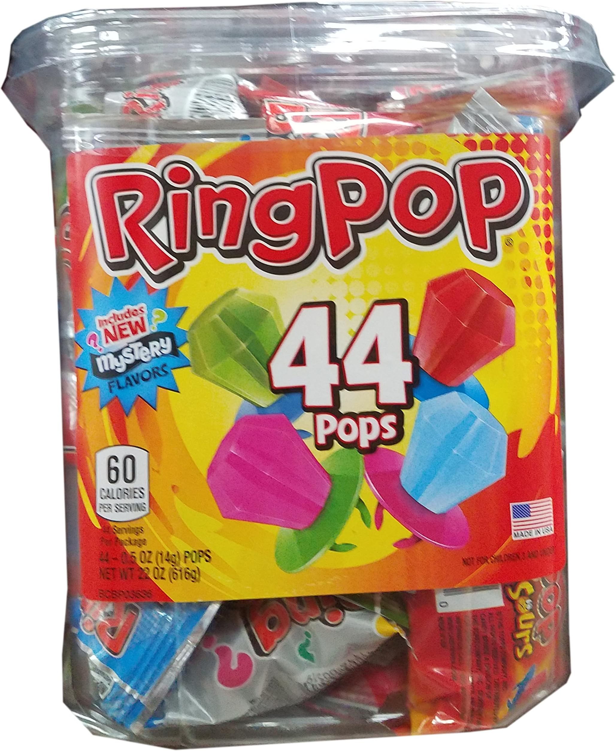 Amazon.com: Ring Pop Candy Jar, Assorted Flavors (44 ct.)