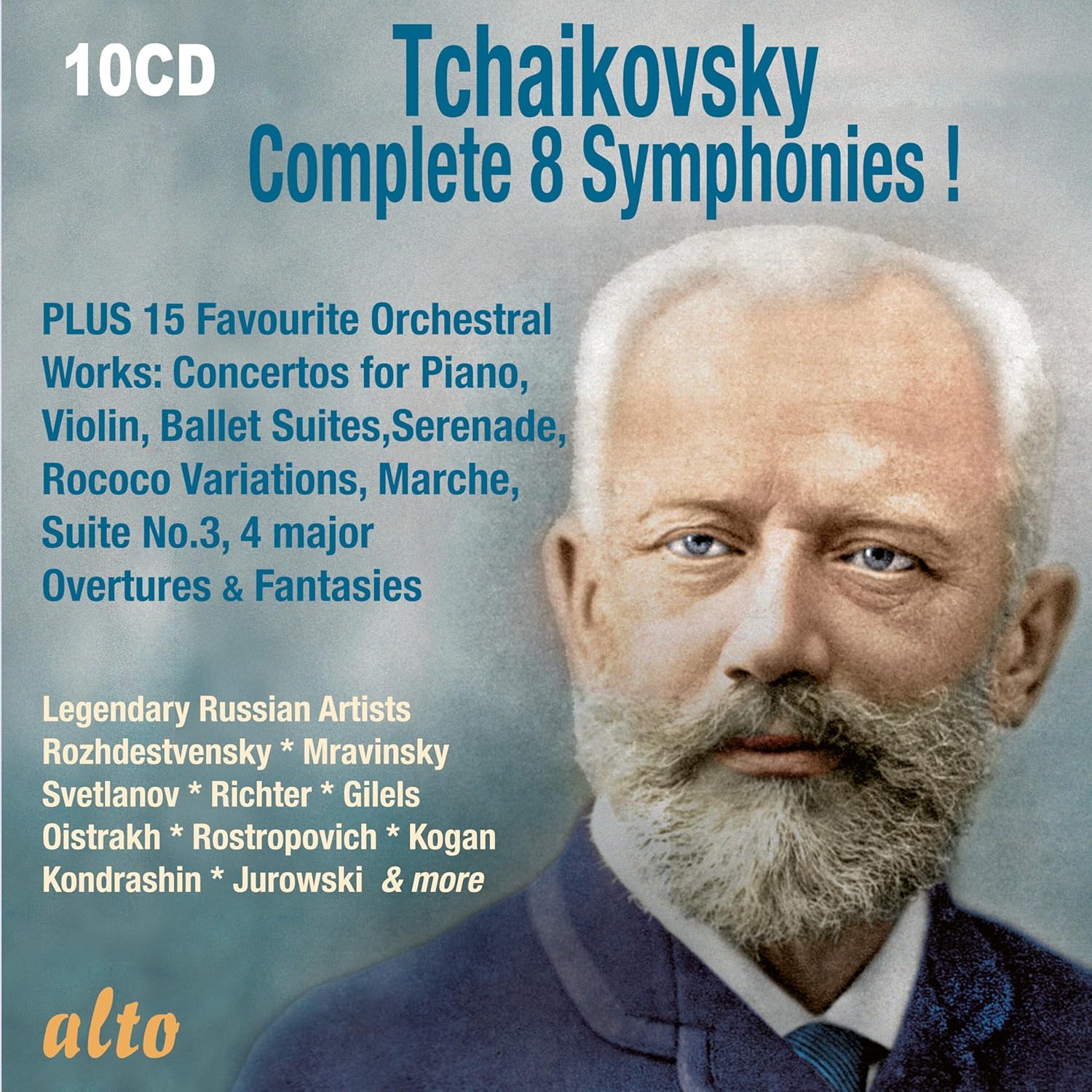 Tchaikovsky complete 8 symphonies plus 15 favourite orchestrals: Amazon ...
