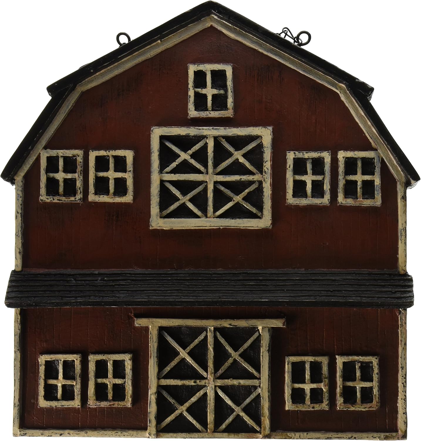 Amazon.com: K&K Interiors Red Country Barn - Decorative Plaque for ...