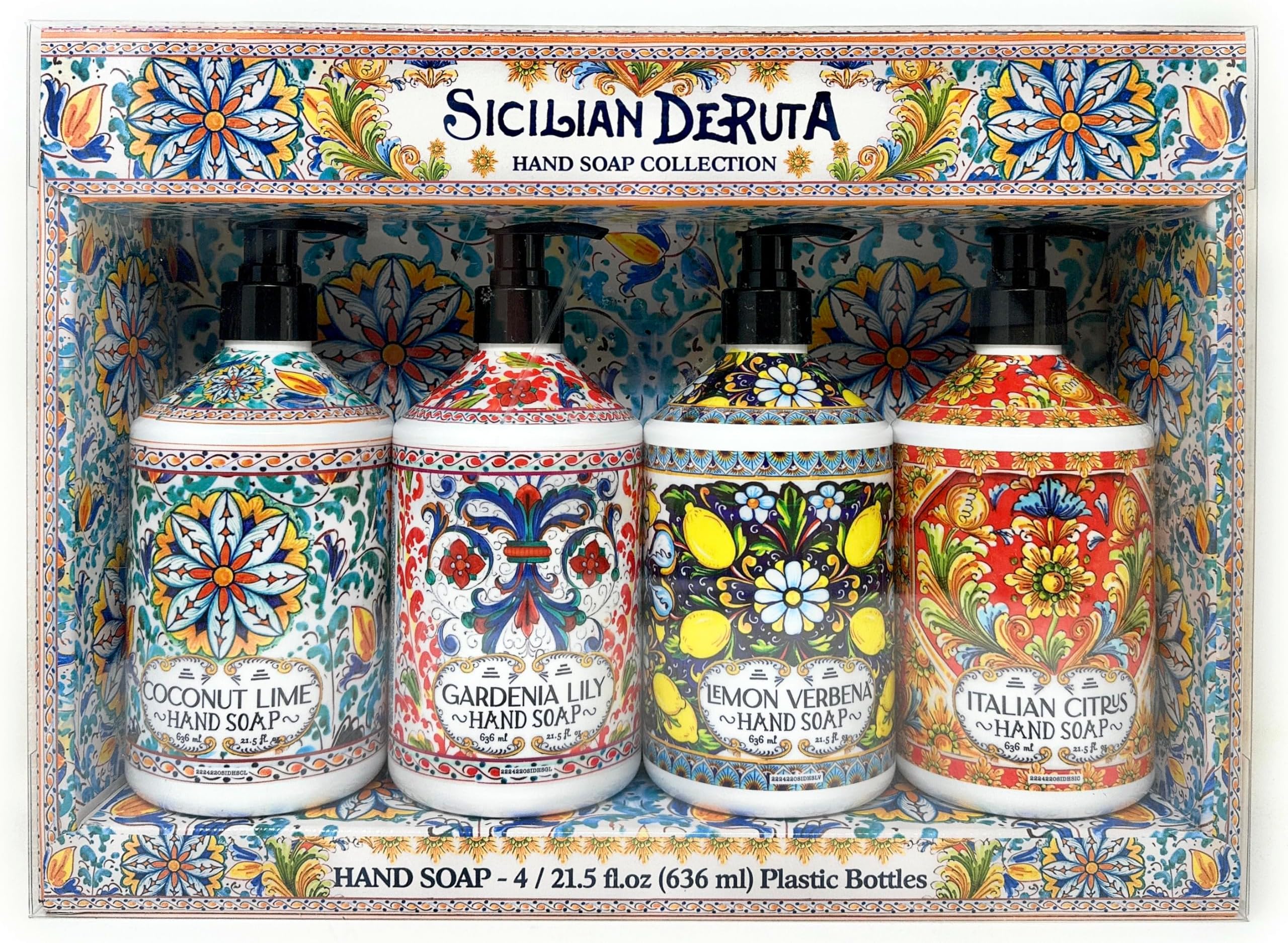 Amazon.com : Sicilian Deruta | Hand Soap Collection 4 x 21.5 fl.oz ...