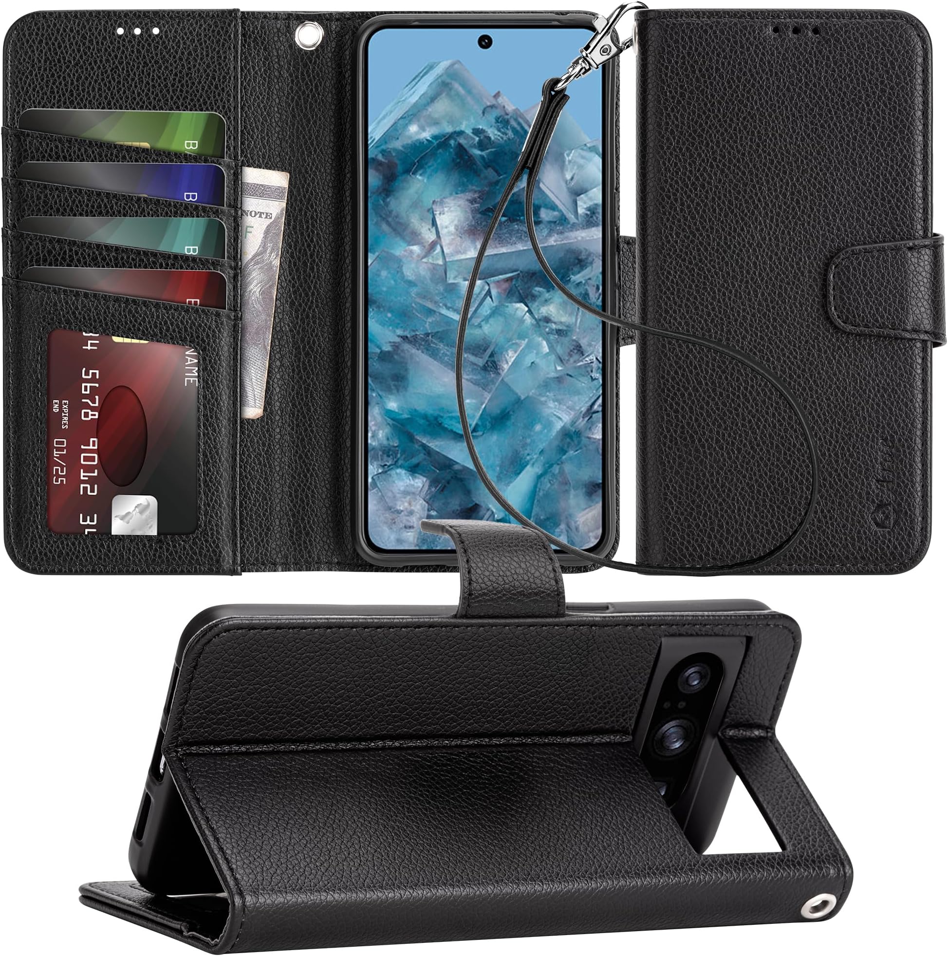Amazon.com: Arae Compatible with Google Pixel 8 Pro Case with Card ...