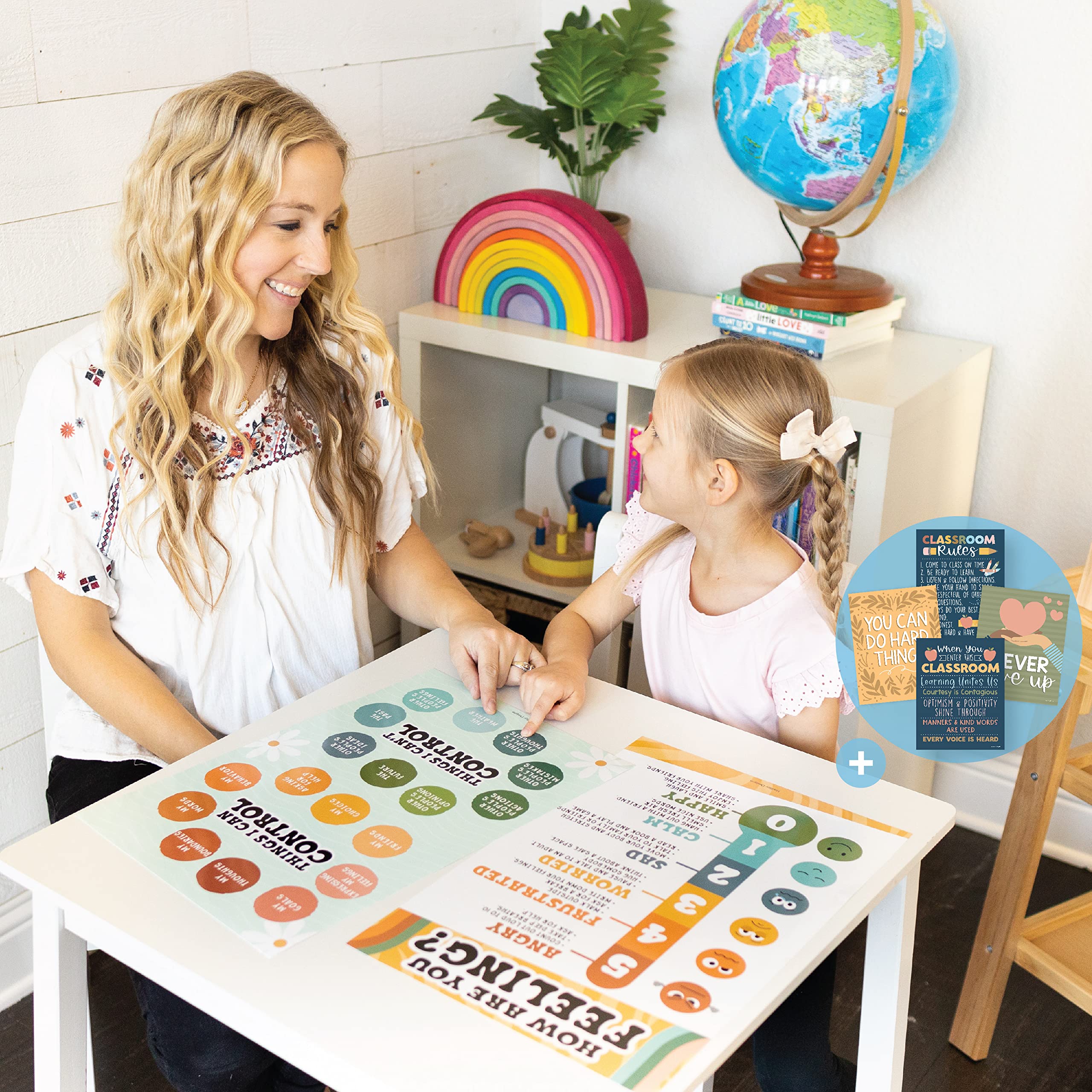 Amazon.com: Hadley Designs 8 Retro Calming Corner Classroom Posters ...