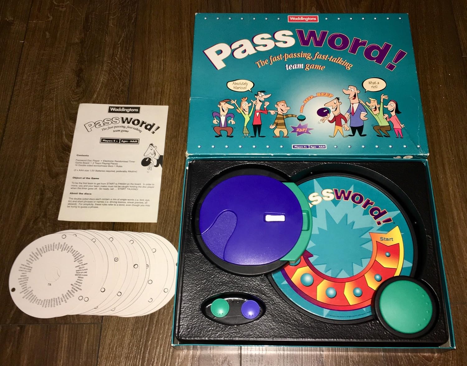 Waddingtons Number 1 Password Classic Word Party Game for 4 Players ...