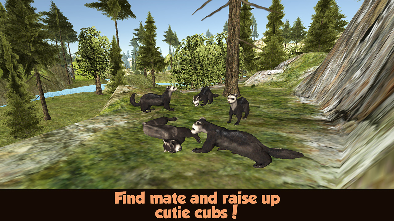 Forest Ferret Survival Simulator 3D: Wildlife Animal Weasel Game - App ...