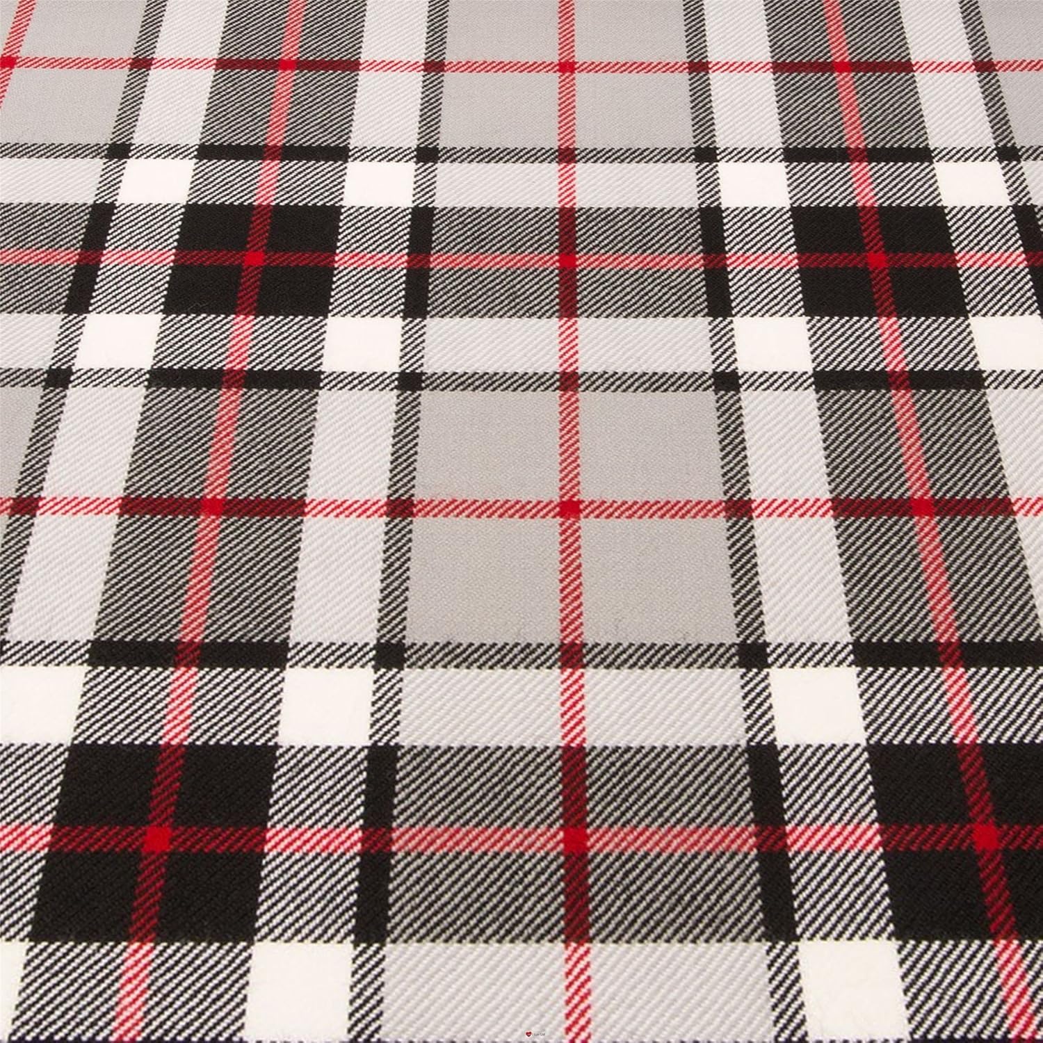 Amazon.com: Light Weight 10oz Fabric Material Thompson Grey Tartan 1 Metre