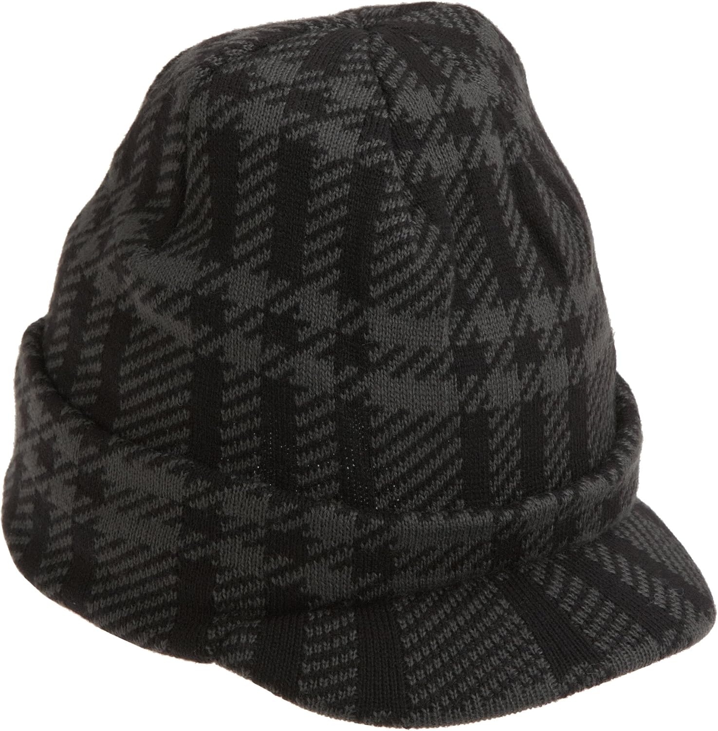 Jessica Simpson Women's Jacquard Knit Radar Hat,Black/Charcoal,One Size ...