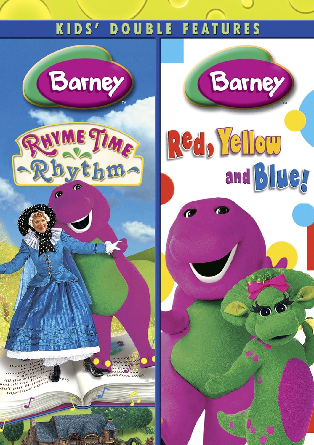 Barney: Rhyme Time Rhythm/Red Yellow Blue Double Feature: Amazon.ca ...