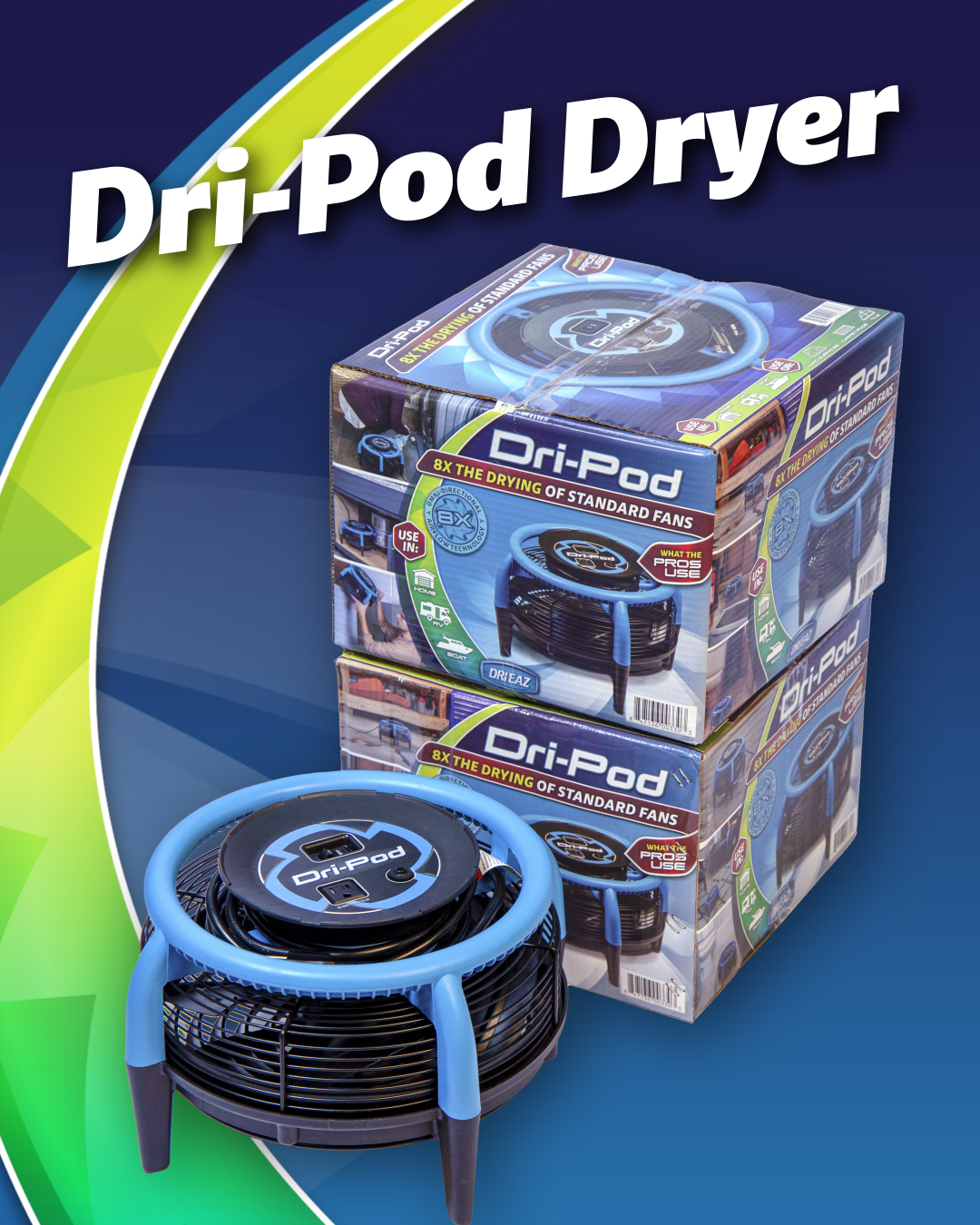 Watch Versatile Dri-Pod Floor Dryer with omni-directional airflow! on ...