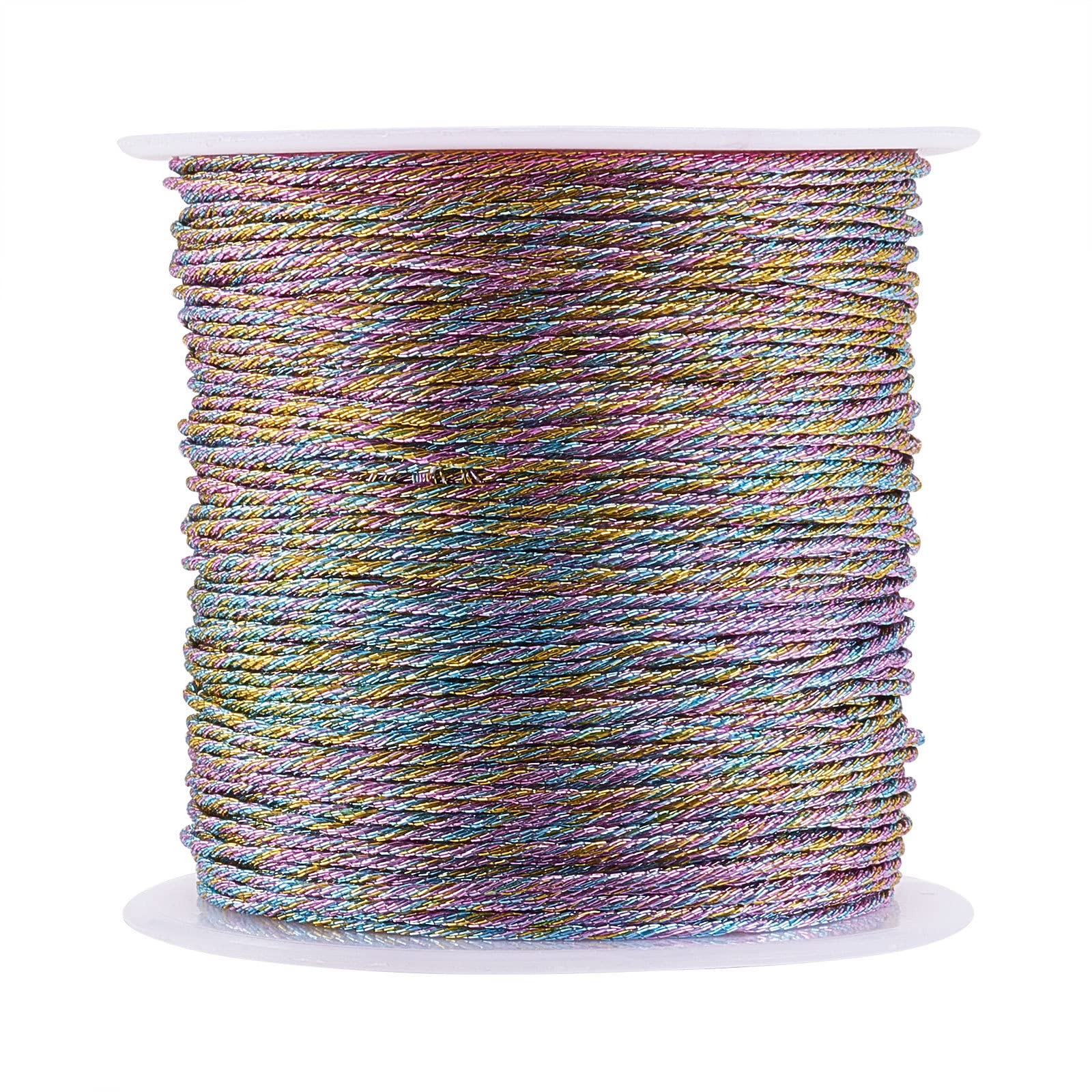 1 x Brand New DanLingJewelry Approx 25m roll 0.8mm Colourful Metallic ...