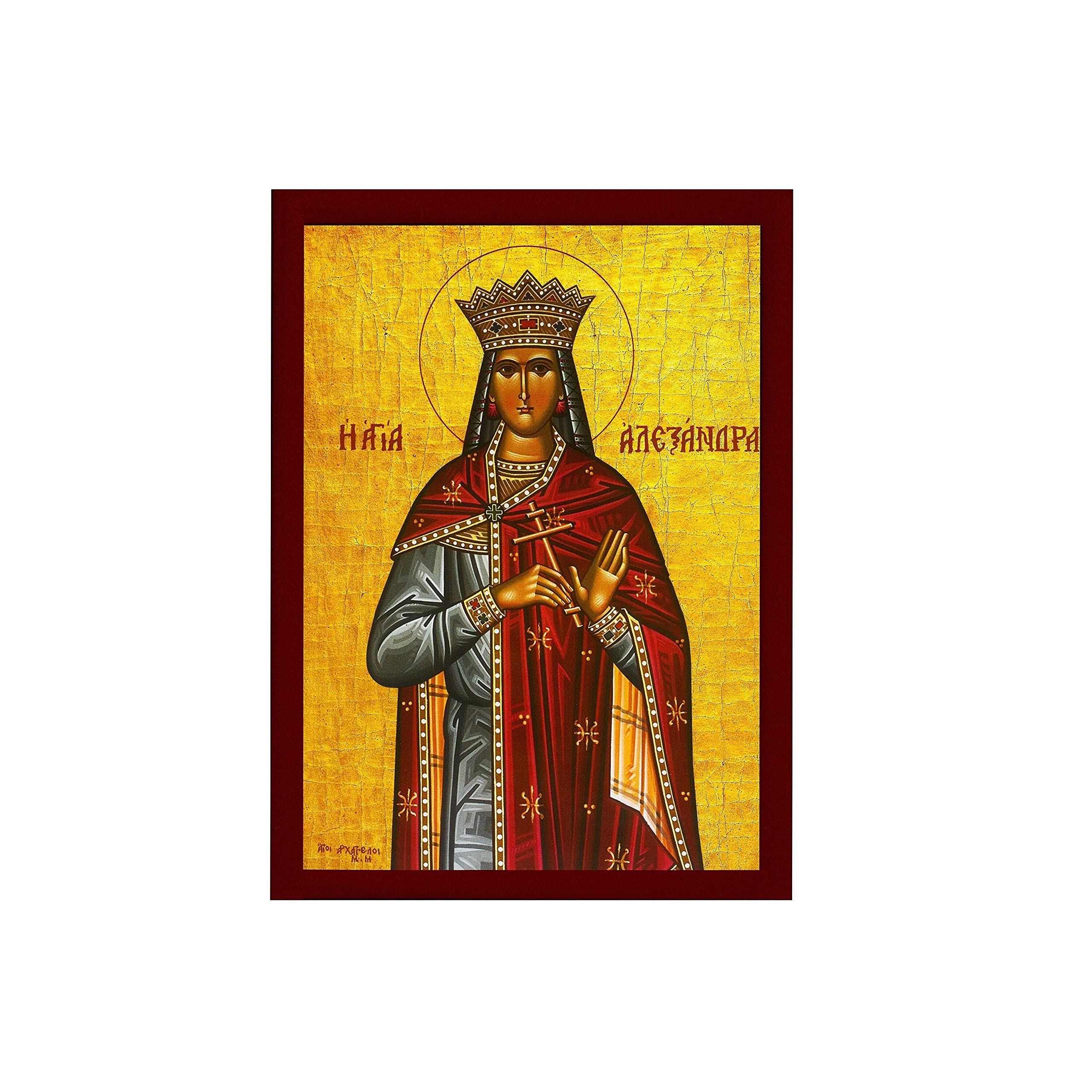 Buy Saint Alexandra icon the Empress, Byzantine art wall hanging of St ...