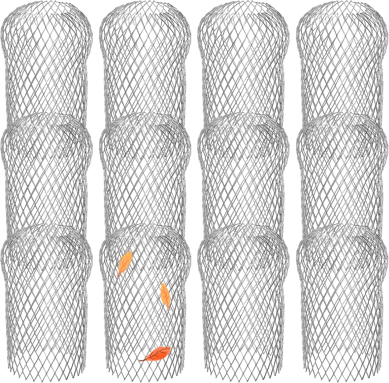 Lyellfe 12 Pack Gutter Strainer, 4 Inch Expandable Gutter Downspout ...