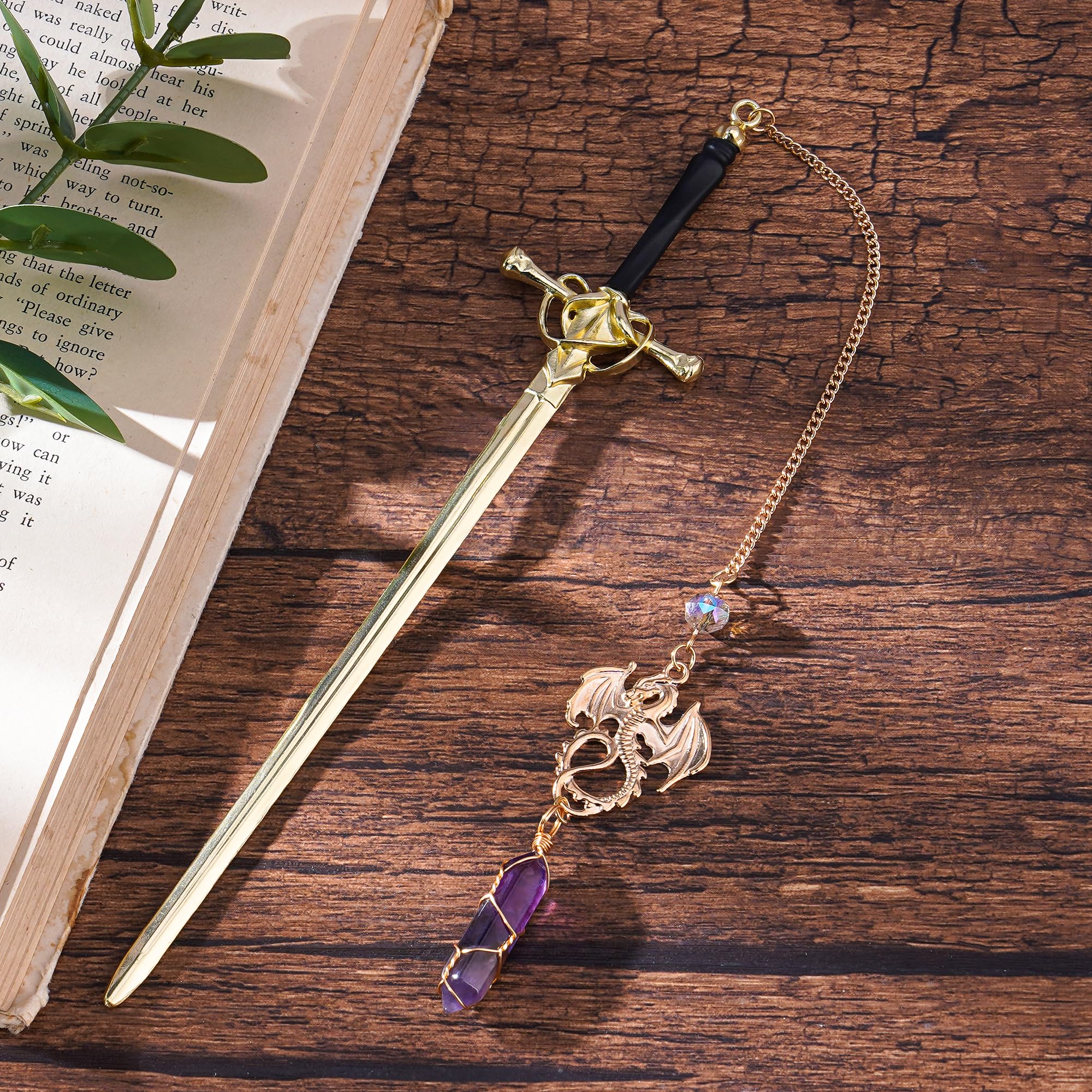Berirexrion Fourth Wing Sword Bookmark - Fantasy Dragon Aesthetic Metal ...