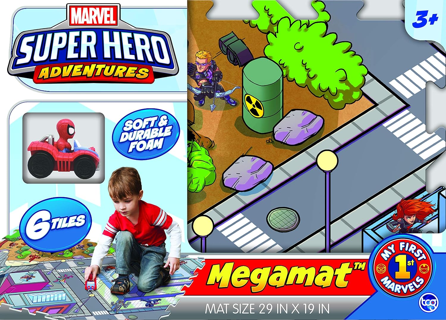 Amazon.com: TCG Toys Marvel 6 Piece Tile Mega Playmat : Toys & Games