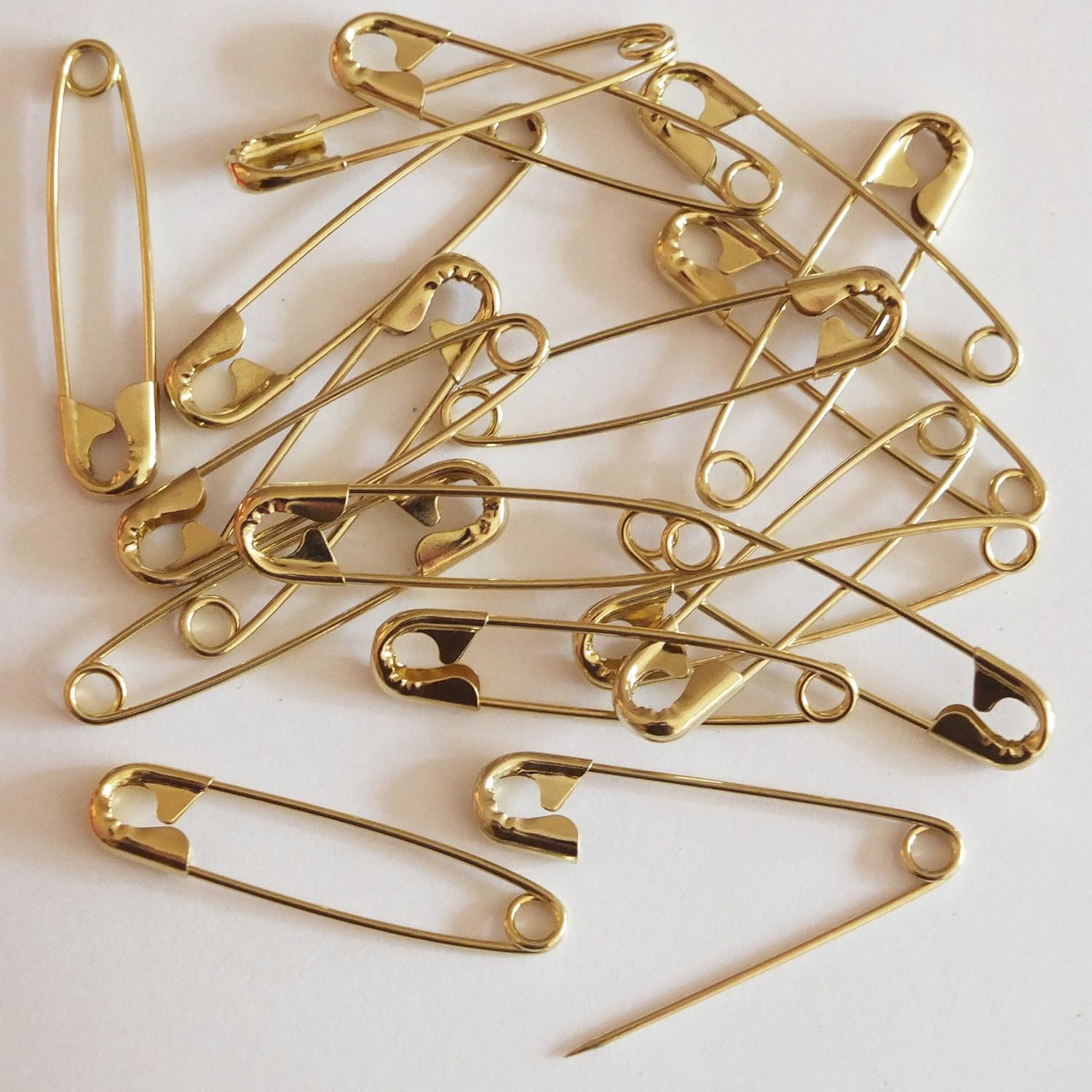 Amazon.com: Gold Safety Pins Made in USA 2" (Size 3) Pack of 100 Y