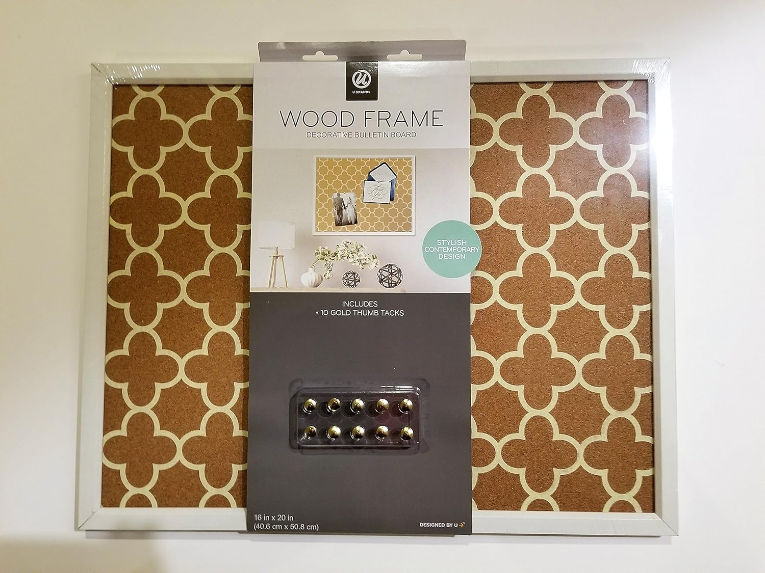 Amazon.com : Wood Frame Decorative Bulletin Board : Office Products