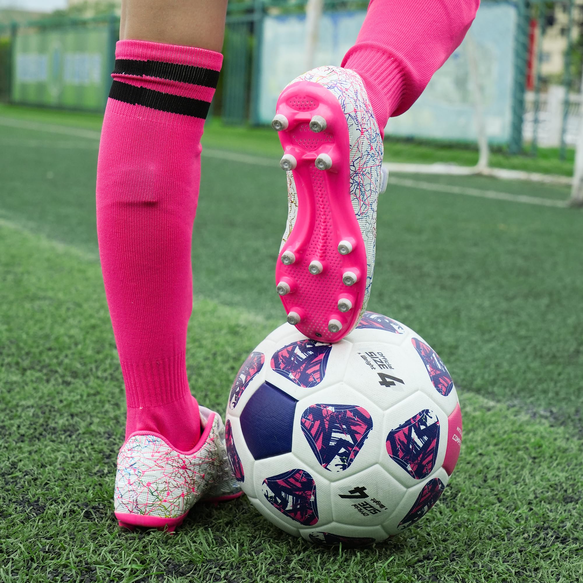 Snapklik.com : Brooman Kids Firm Ground Soccer Cleats Girls Football Cleats