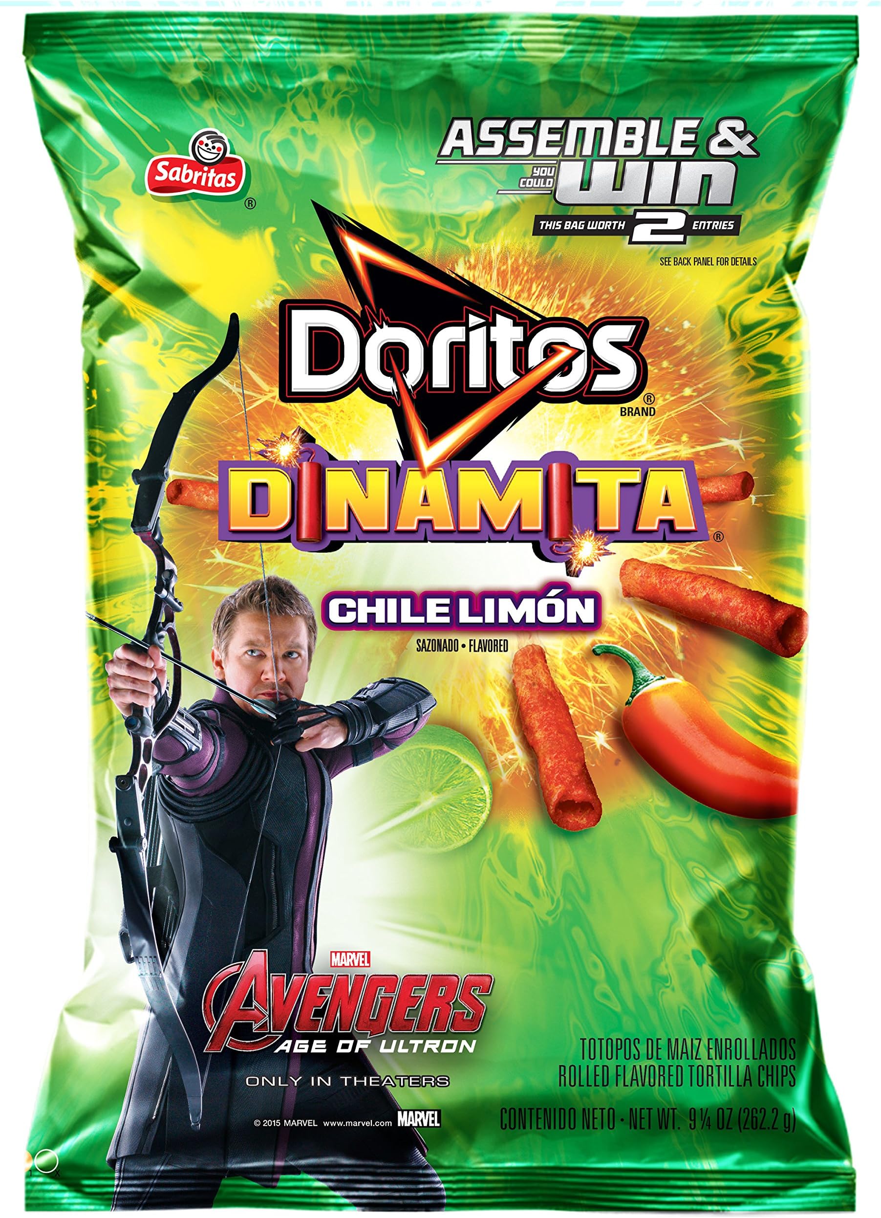 Amazon.com: Doritos Dinamita Rolled Tortilla Chips, Chile Limon, 9.25 ...