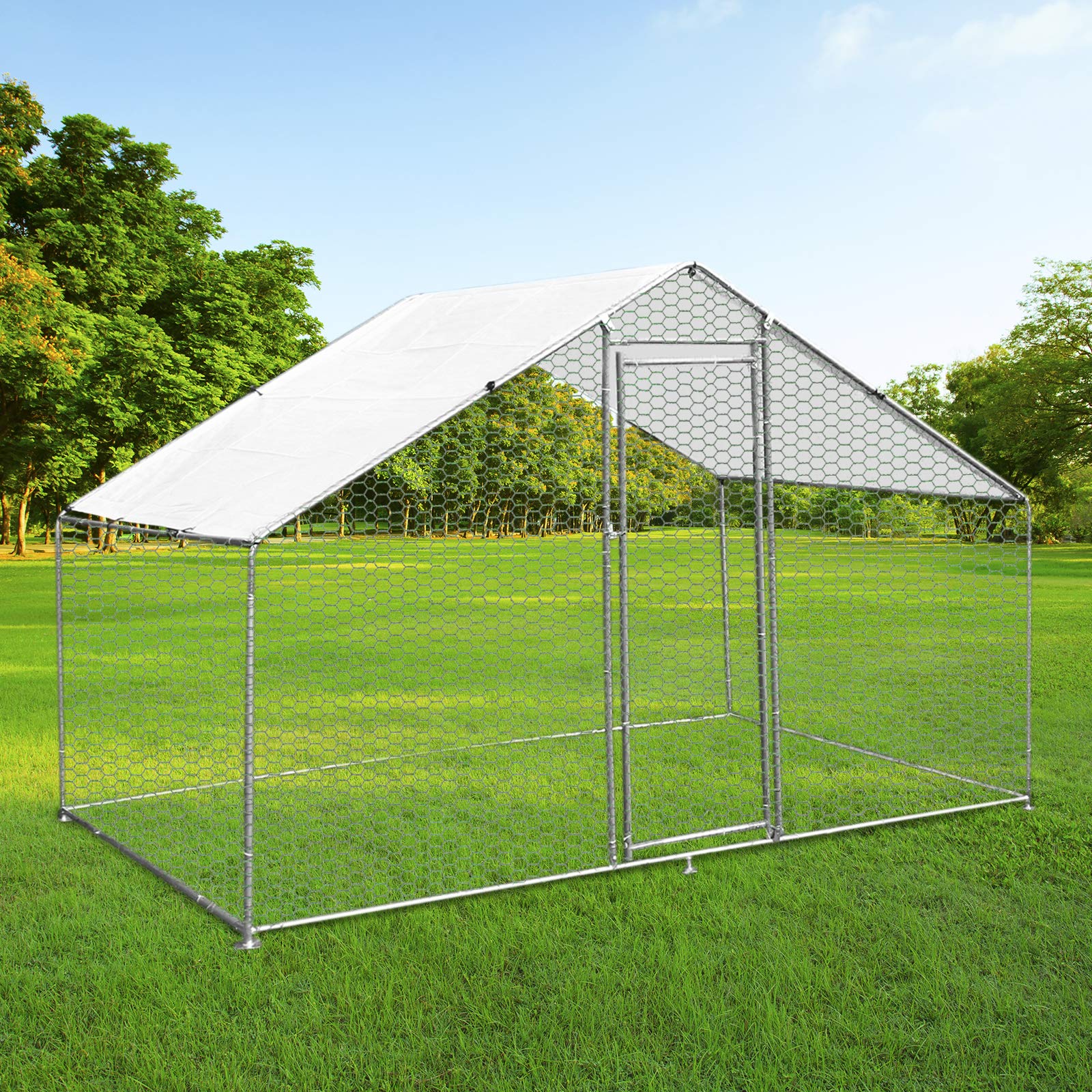 Buy Walk In Chicken Run Cage Coop 3m x 2m x 2m Dog Pen House Kennel ...