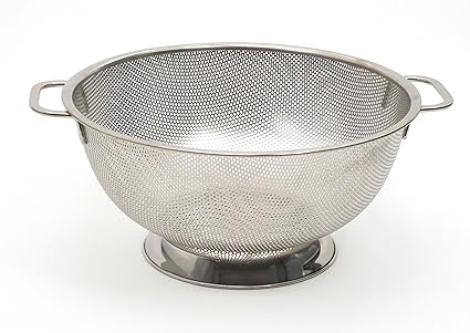 RSVP Endurance 5 Quart Precision Pierced Colander, 3.3 L, Silver ...