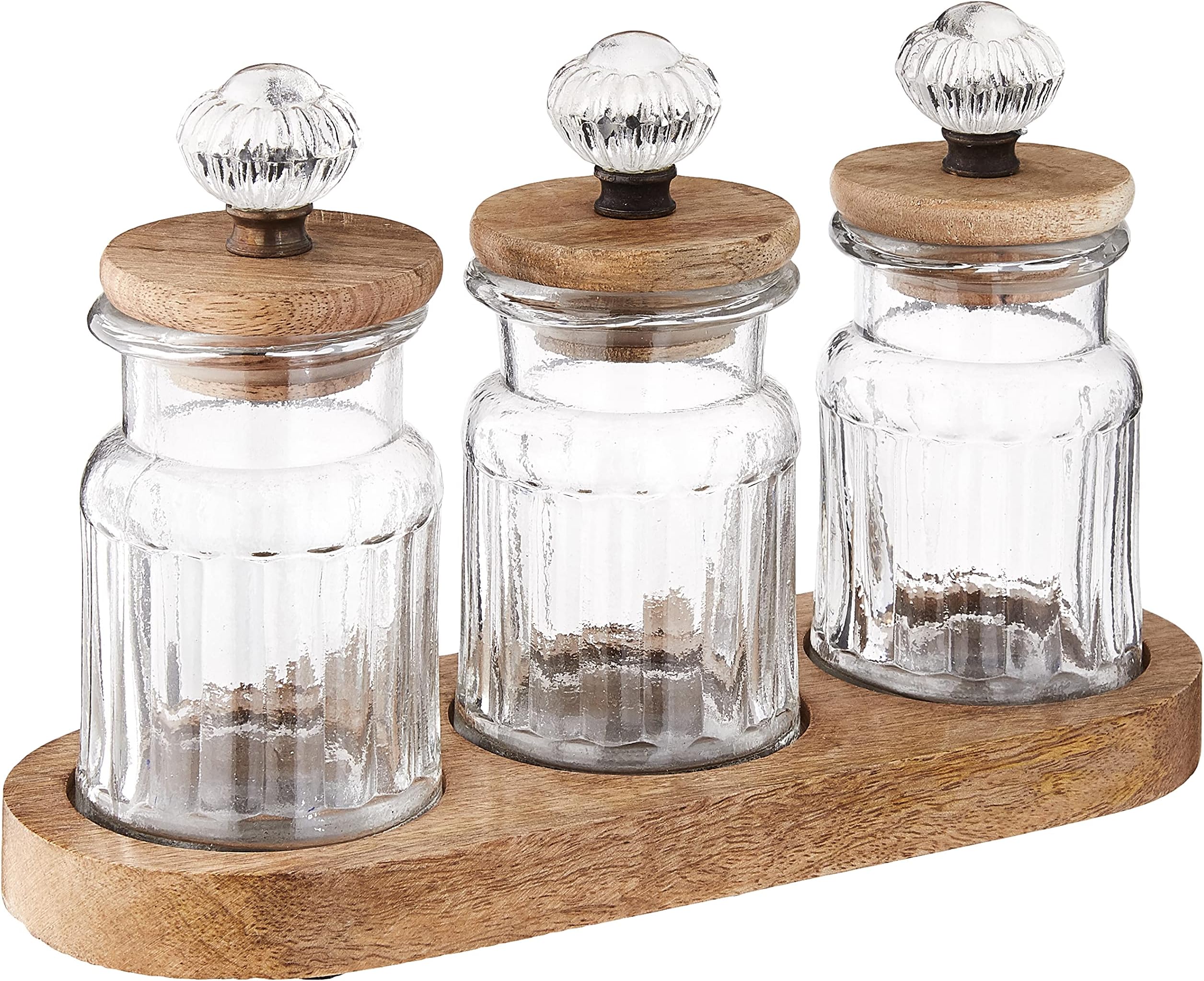Amazon.com: Knob Glass Condiment Set : Home & Kitchen