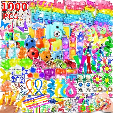 Amazon.com: 1000pcs Party Favors for Kids, Fidget Toys Pack, Birthday ...