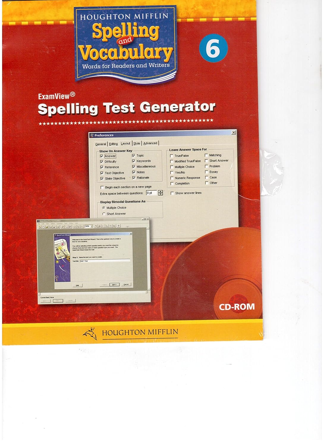 Amazon.com: Spelling and Vocabulary Test Generator Cd-rom, Level 6 ...