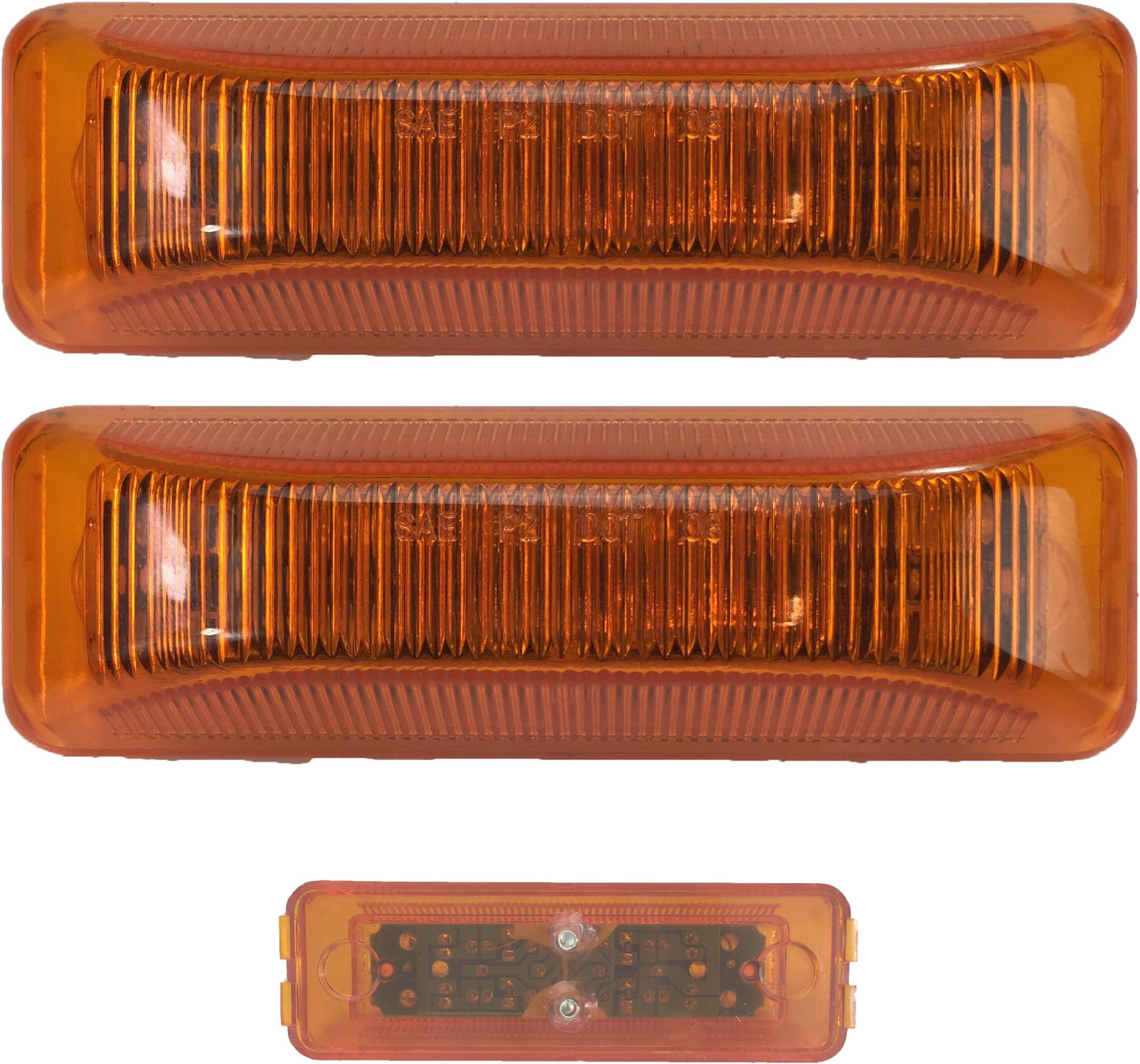 Amazon.com: LONG HAUL 4" x 1" Amber 12 Diode LED Trailer Truck ...