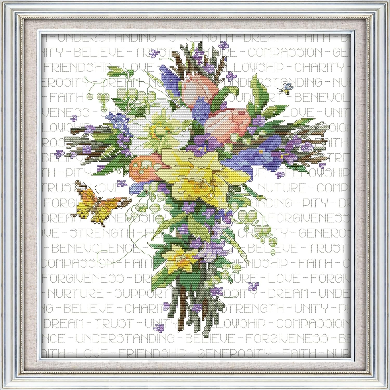 Amazon.com: Howie's Needlepoint Cross Stitch Kits, 14CT Pre-Printed ...