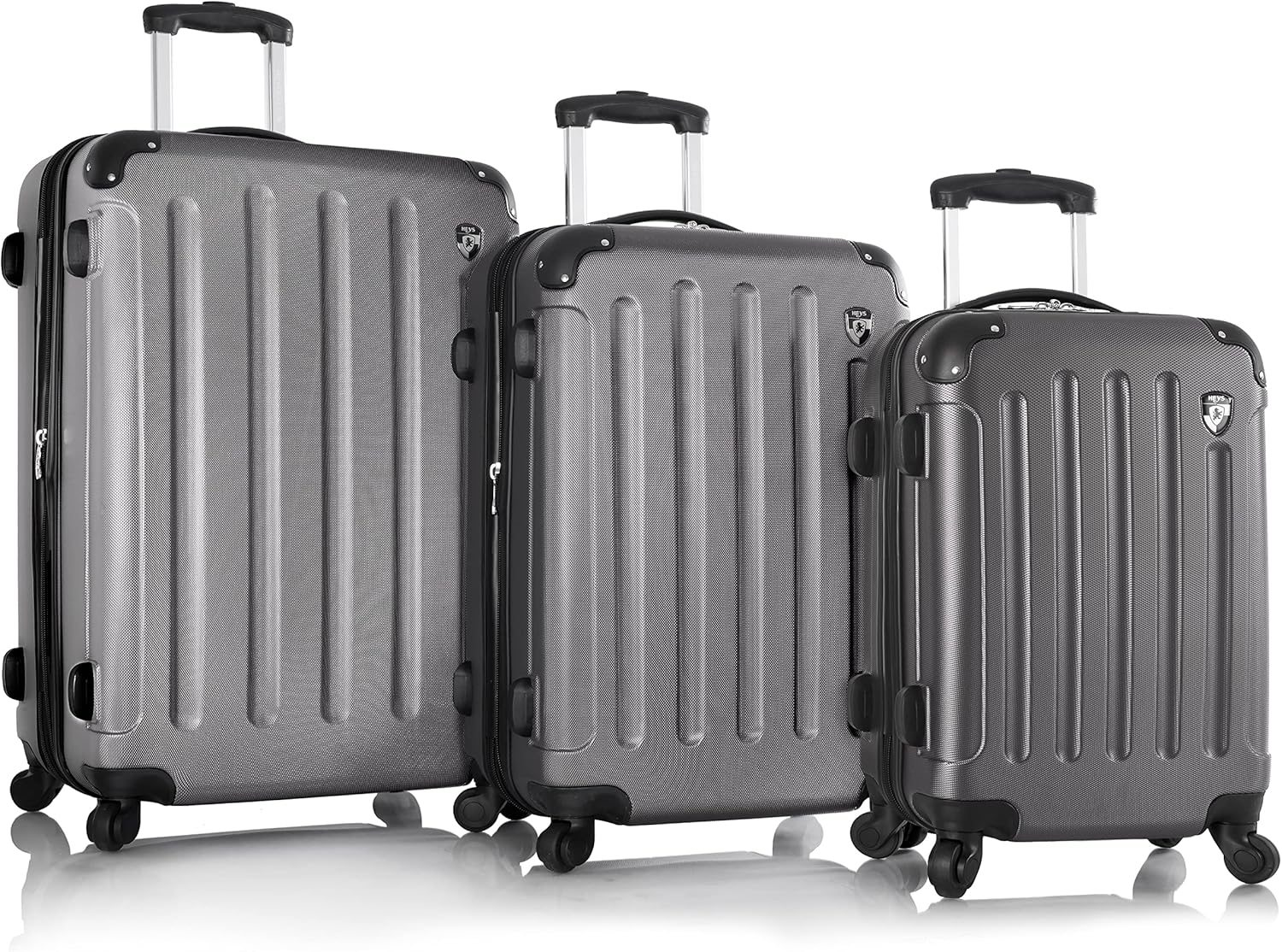 HEYS Revolver 4W Hard Trolley EXP TSA 3 Pcs Set (Pewter) : Buy Online ...