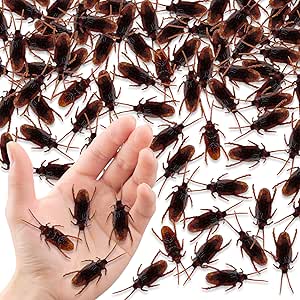 Amazon.com: ArtCreativity Fake Cockroach Toy Set - Pack of 100 - Prank ...
