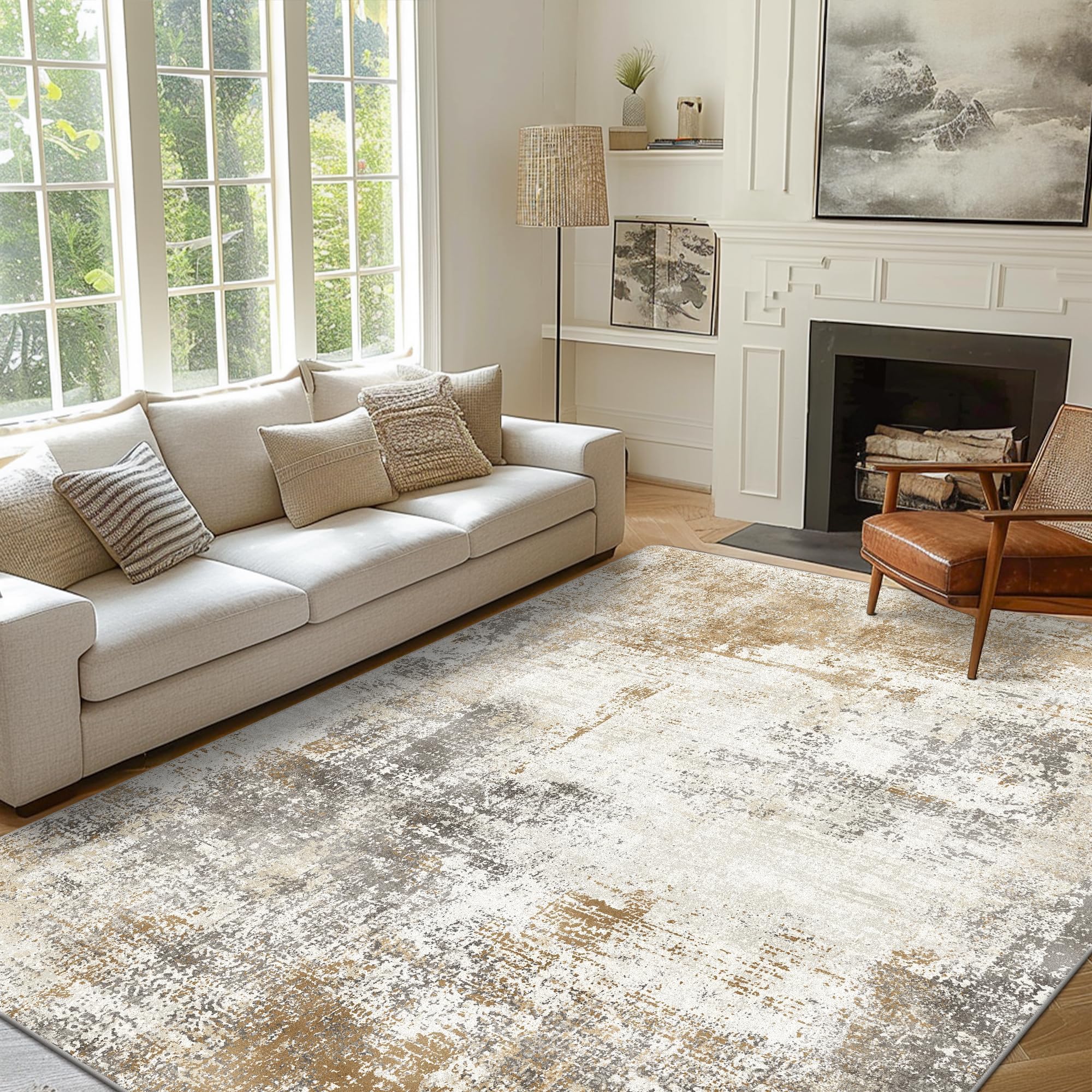 Amazon.com: famibay Machine Washable Area Rugs 8x10 Rugs for Living ...