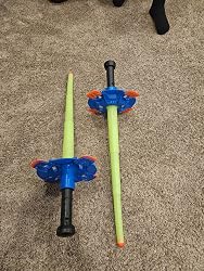 Amazon.com: Nerf Fencing Duel Swords Set - Kids Retractable Fencing ...