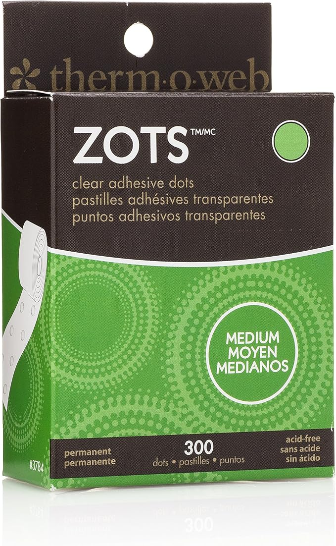 Amazon.com: iCraft Zots Clear Adhesive Dots, Medium, 3/8" Diameter x 1/ ...