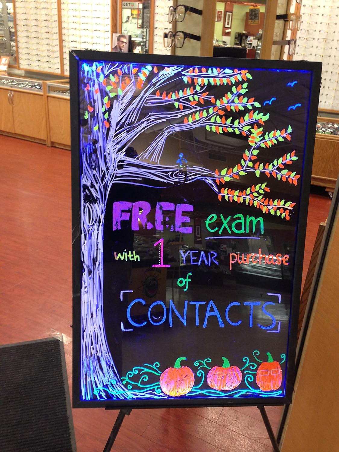 Amazon.com : Large 28"x20" Flashing LED Rewritable Writing Board, Menu ...