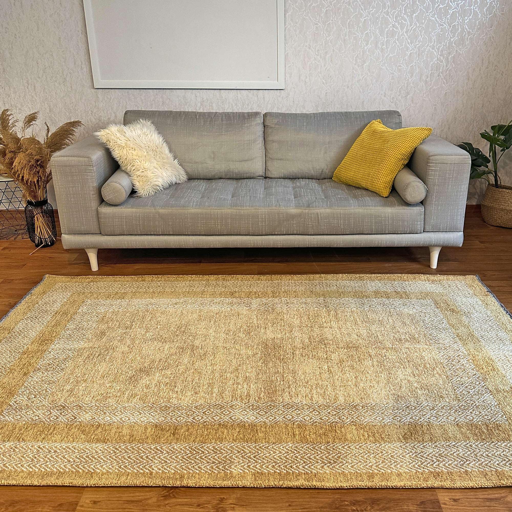 Amazon.com: Alfa Rich 4x6 Amber Gold Washable Area Rugs for Living Room ...