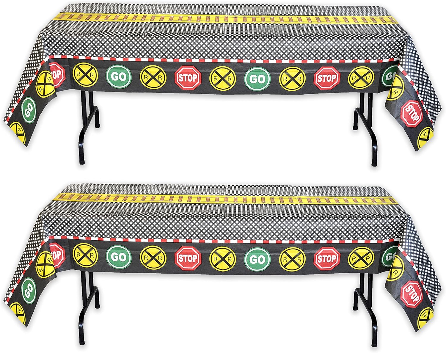 Amazon.com: Havercamp Train Tablecloth for Kids Birthday Party Railroad ...