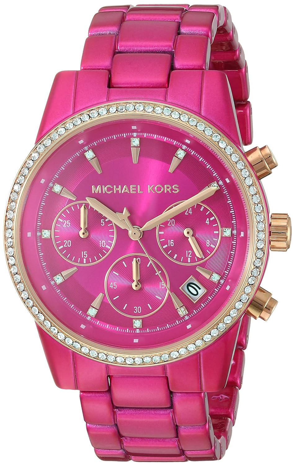 Michael Kors Analog Pink Dial Women's Watch-MK6718 : Amazon.in: Fashion