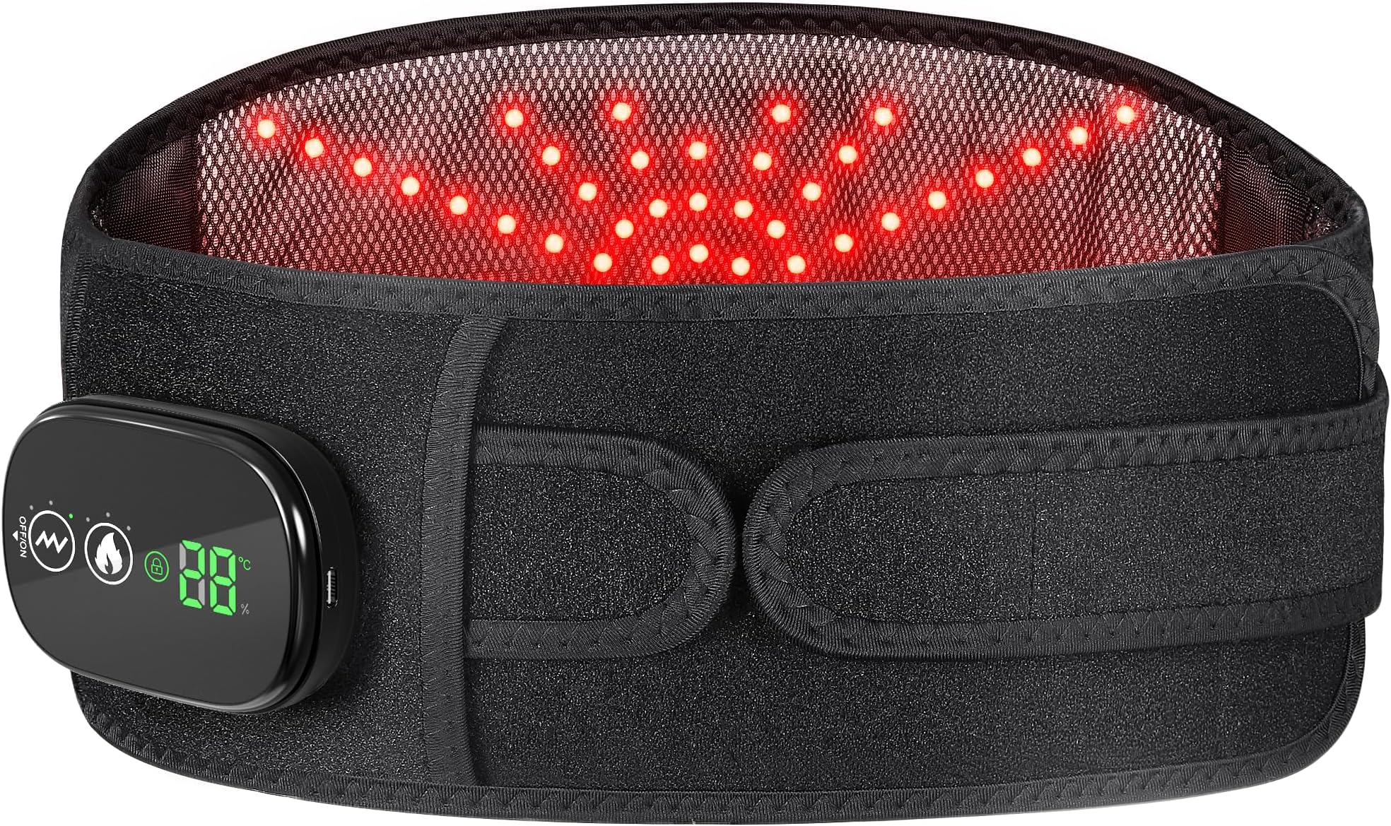 Amazon.com: YUANBO Heated Back Massager with 3 Heating & 3 Vibration ...