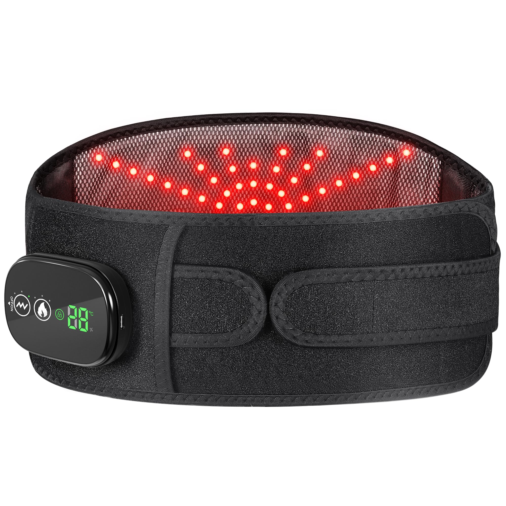 Amazon.com: YUANBO Heated Back Massager with 3 Heating & 3 Vibration ...