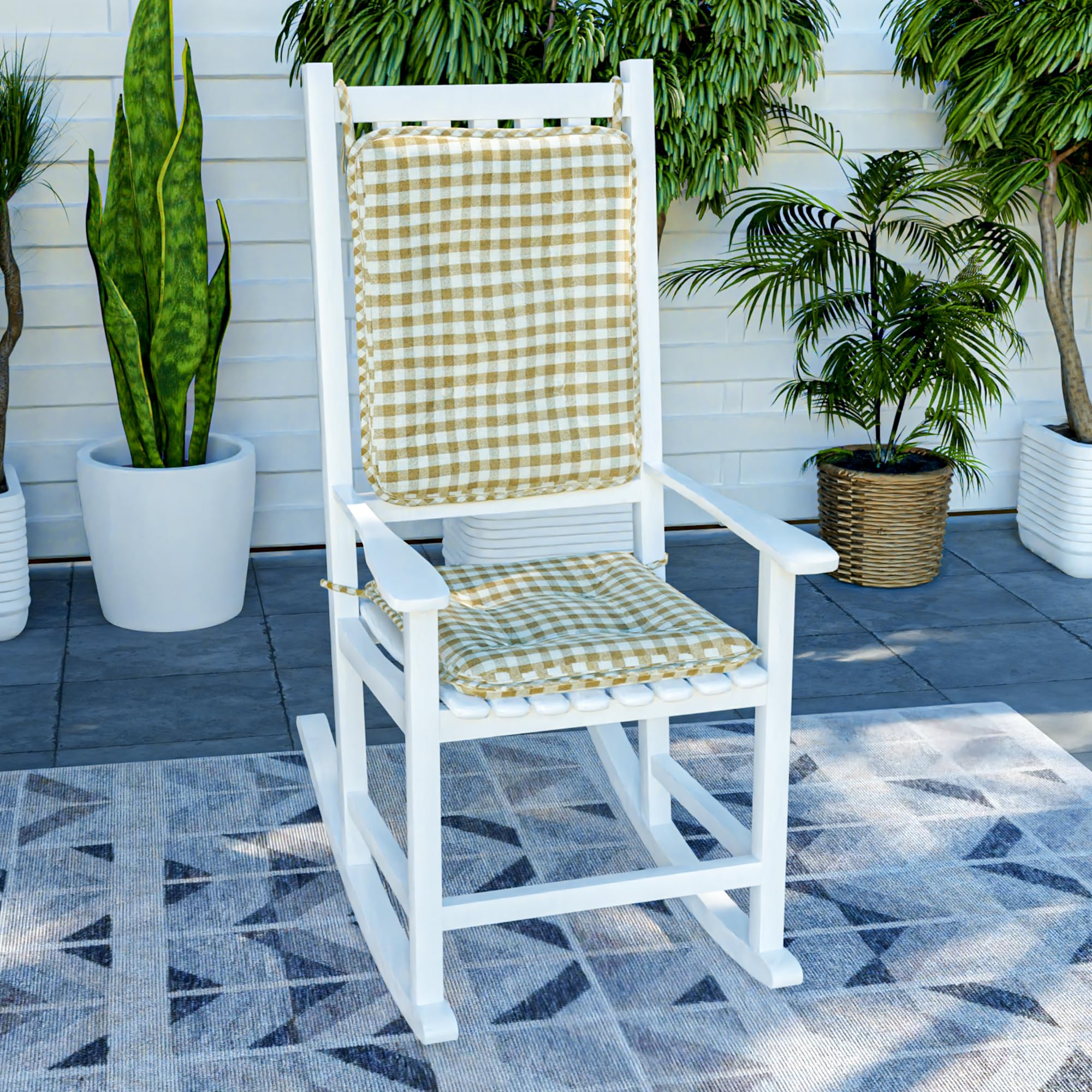 Amazon.com: Klear Vu Porch Rocking Chair Cushions Set, Suitable for ...