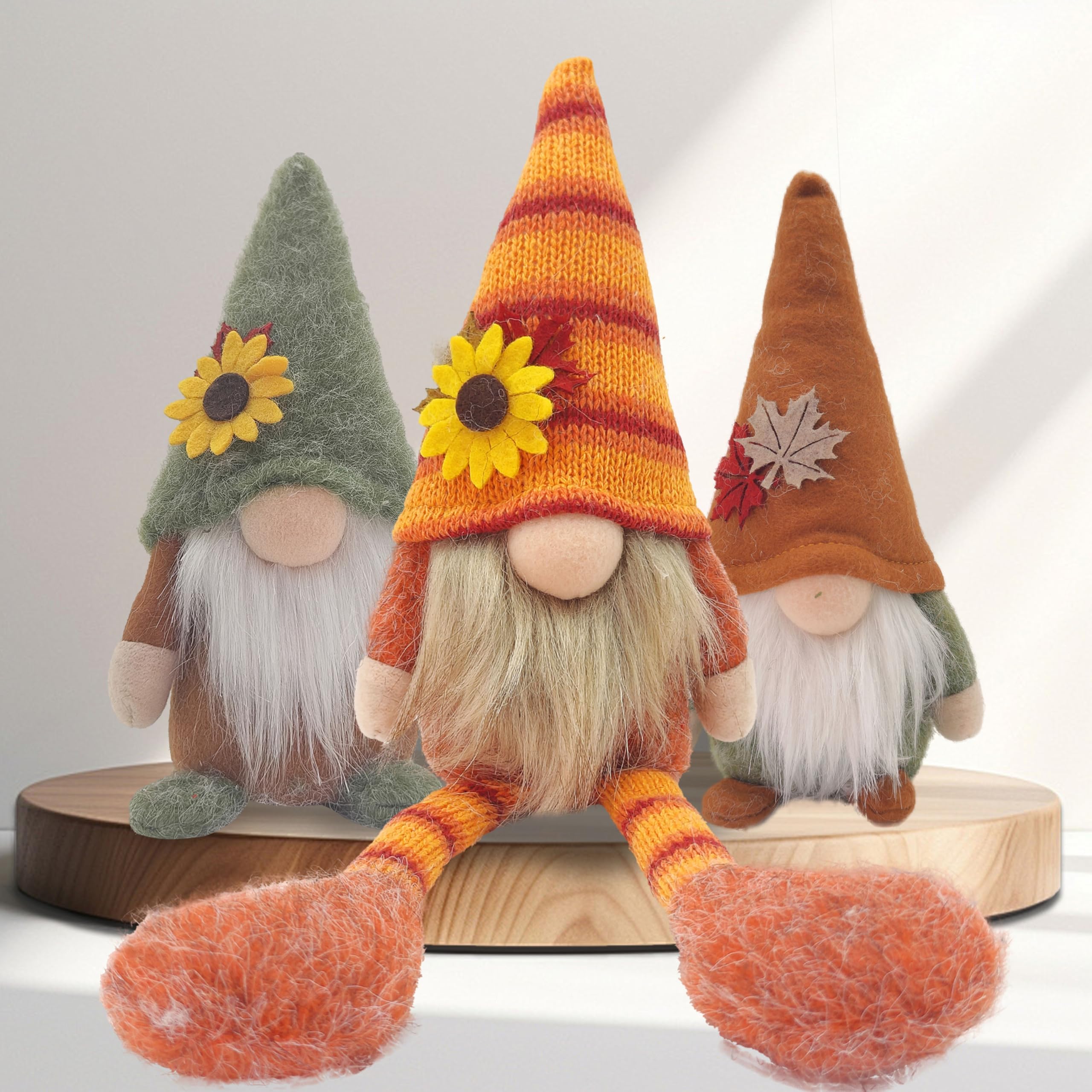 Amazon.com: Godeufe Set of 2 Christmas Gnomes Plush Xmas Winter ...