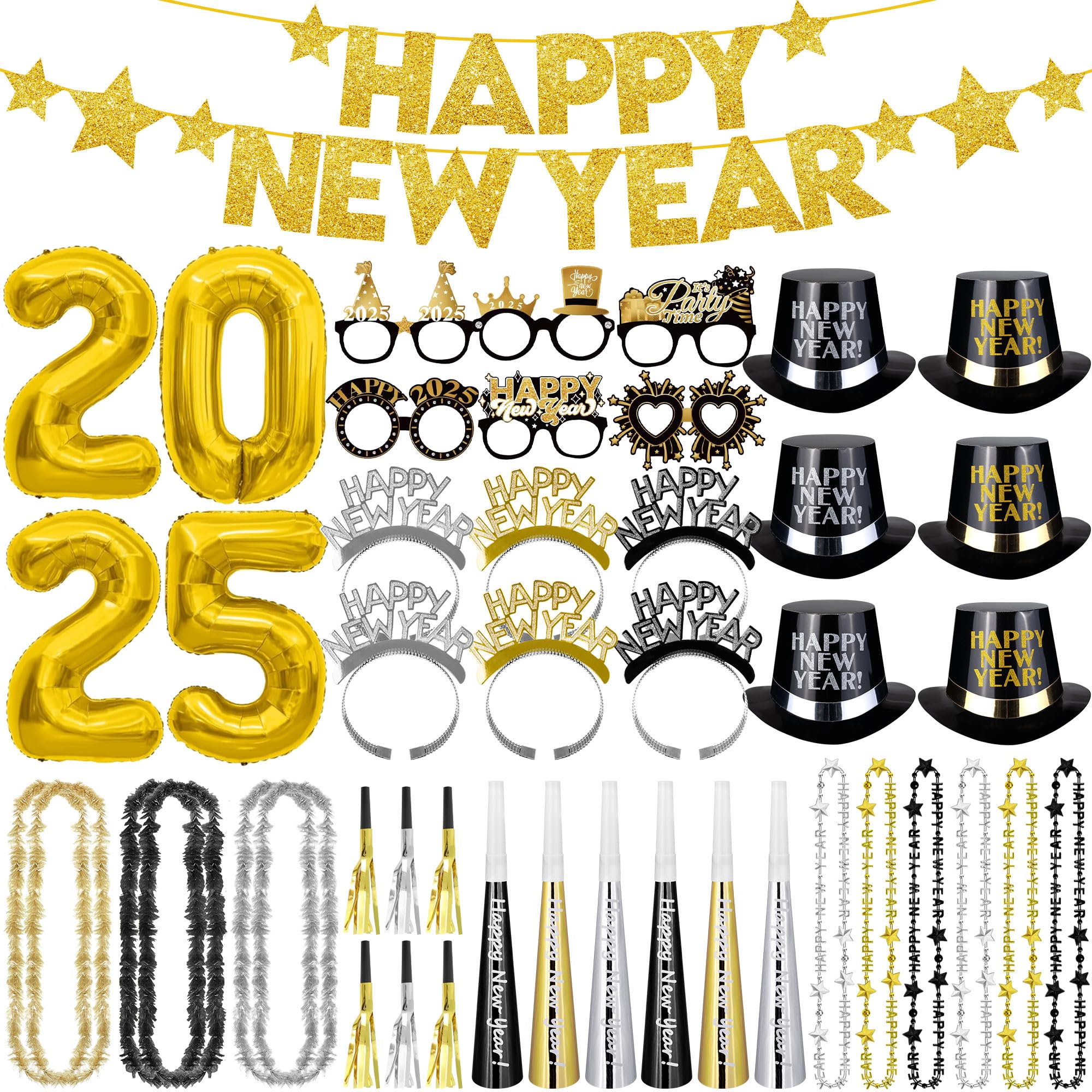 Amazon.com: DMIGHT New Years Eve Party Supplies 2025, New Years ...