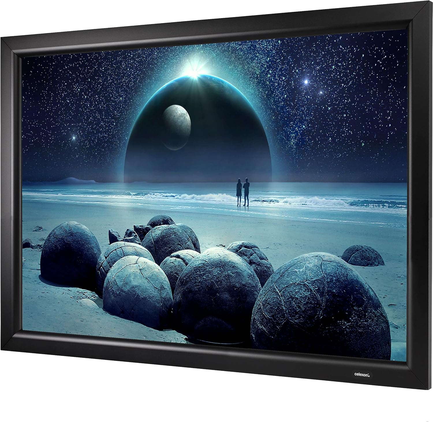 celexon home cinema and presentation fixed frame screen with perfect ...