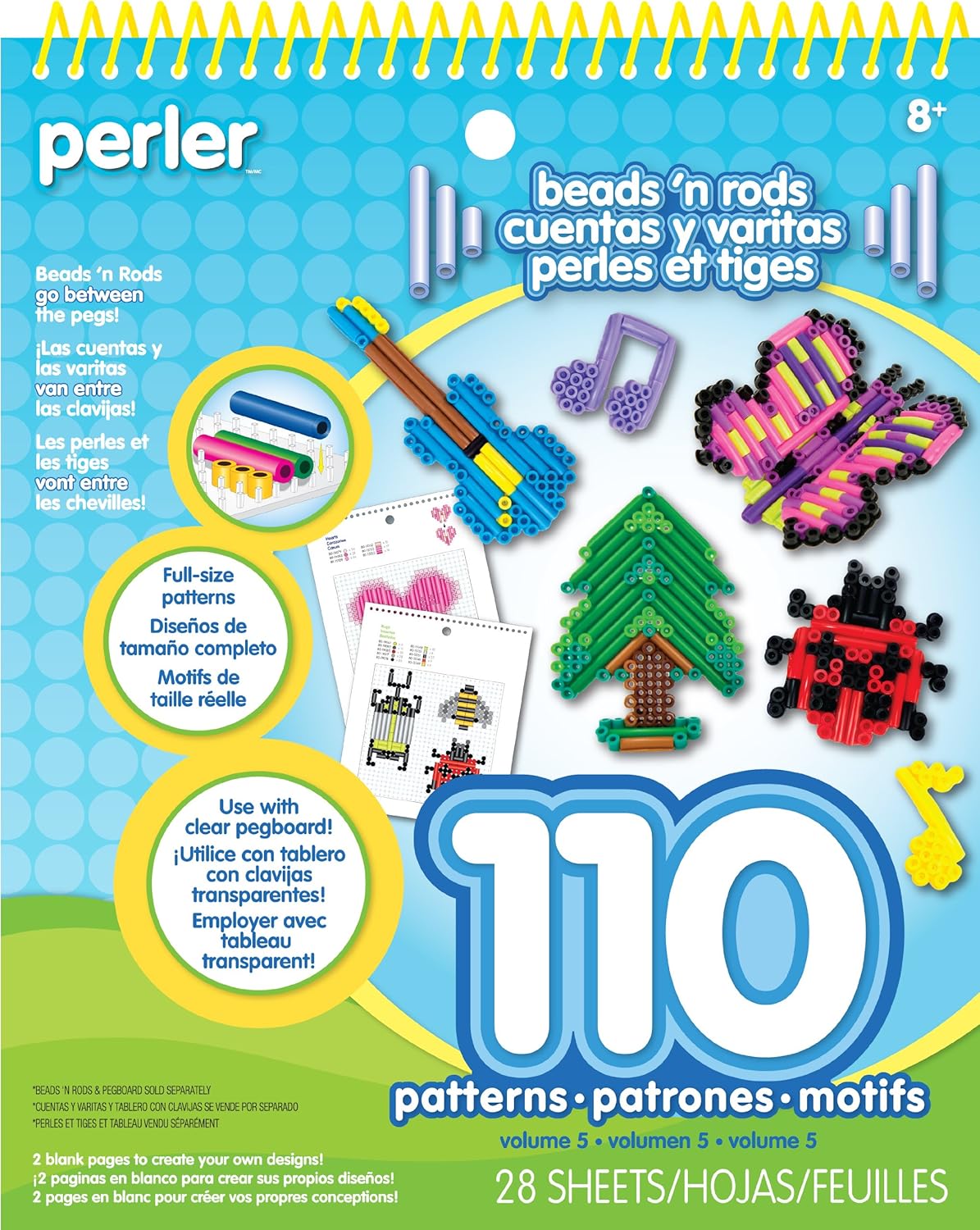 Amazon.com: Perler Beads N Rods Pattern Pad : Arts, Crafts & Sewing